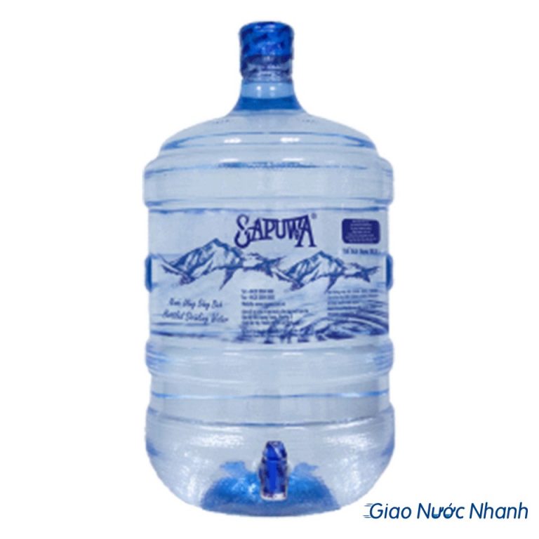 Nước Tinh Khiết Sapuwa Bình 19L Có Vòi - Giao Nước Nhanh